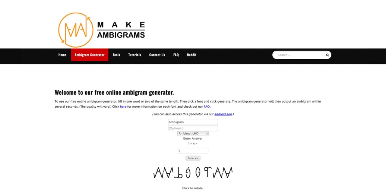 Top Free Ambigram Generators with 5 Examples for 2025 (Updated) - Bold Leap